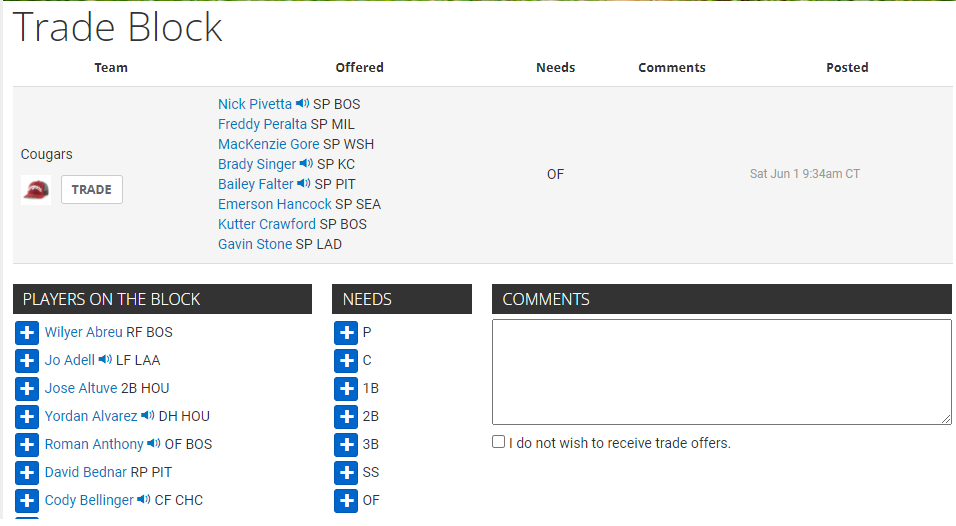 Cutthroat Fantasy Baseball | RealTime Fantasy Sports